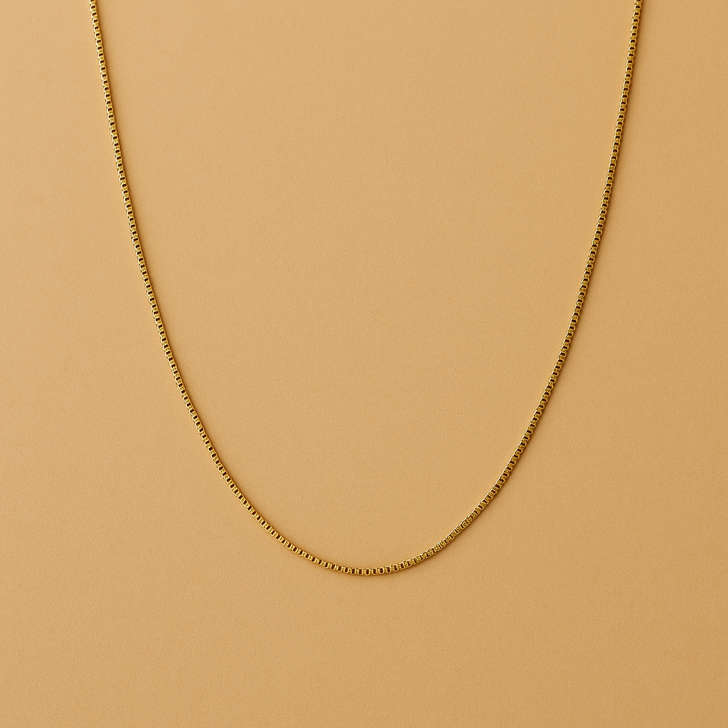 Bodega Box Ketting in 18k Goud